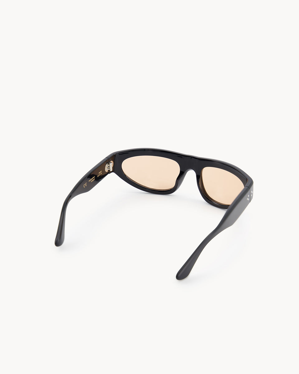 Malick | Black Acetate | Amber Lens | Port Tanger Sunglasses Malick | Black Acetate | Amber Lens | Port Tanger Sunglasses